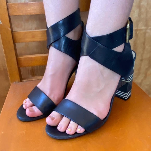 1. State | Shoes | State Block Heel Strappy Ankle Chunky Sandals | Poshmark
